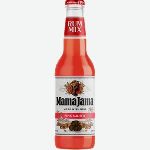 Напиток слабоалкогольный газированный Mama Jama Pink Mojito made with ...