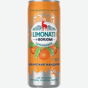 Напиток BORJOMI Лимонад со вкусом мандарина газированный, 0.33л в ...