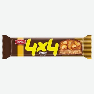 Батончик шоколадный Torku 4х4 нуга с карамелью и арахисом, 40 г в ...