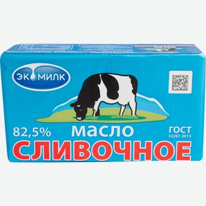 Масло сливочное ЭКОМИЛК 82,5%, без змж 380 г в магазине Пятёрочка ...