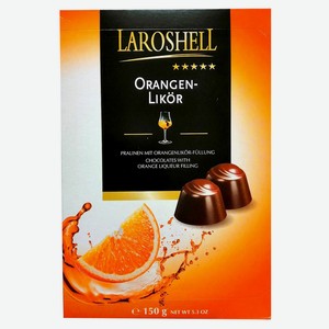 Конфеты шоколадные Laroshell с апельсиновым ликером, 150 г в магазине ...