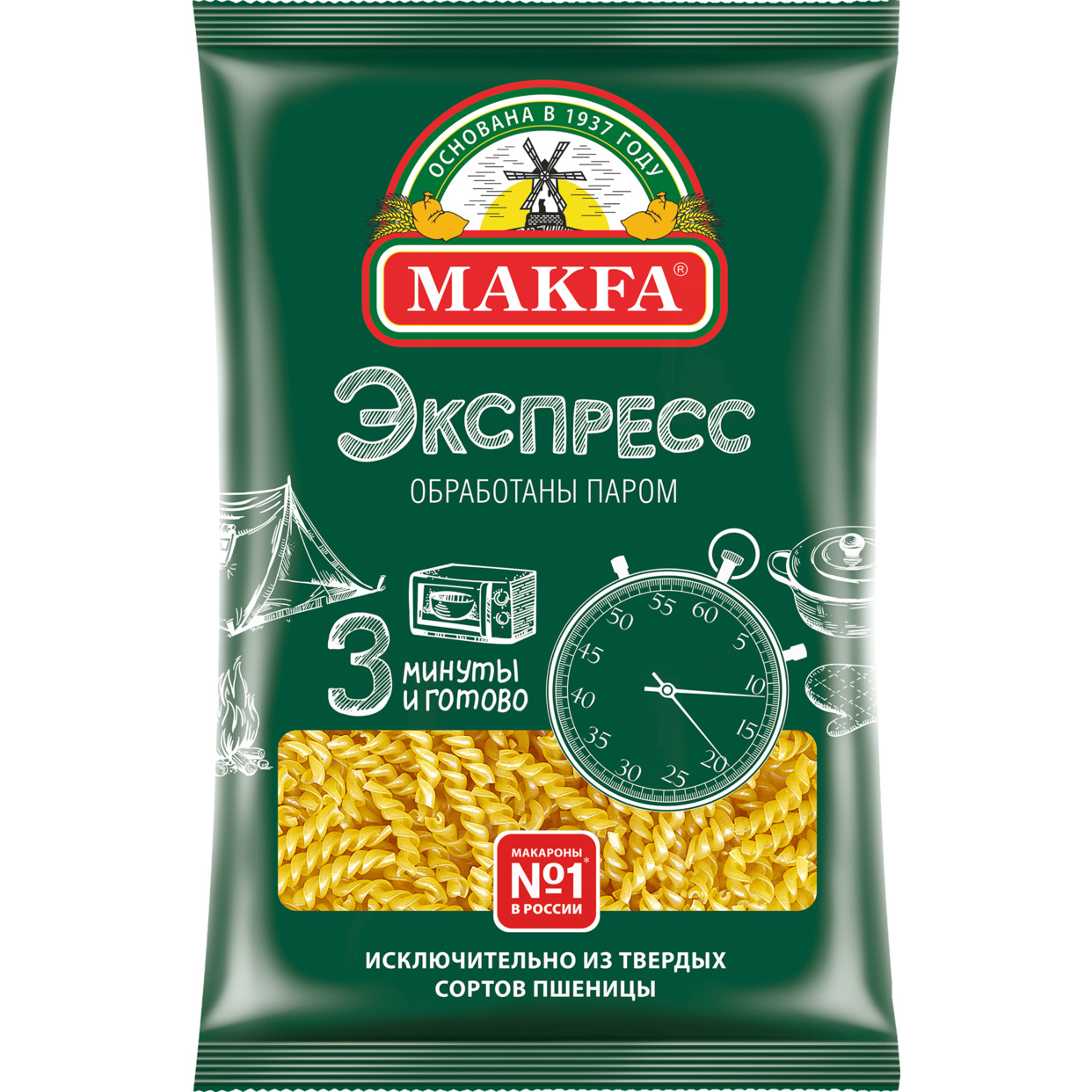 Спираль Макфа Экспресс 400г в магазине Пятёрочка - цена, где купить и ...