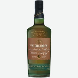 Виски Highgarden 7 лет, 0.5л Россия в магазине Перекресток - цена, где ...