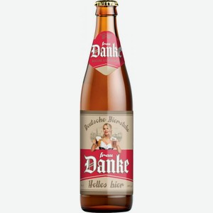 Пиво Frau Danke светлое фильтрованное пастеризованное 4.5% 450мл в ...