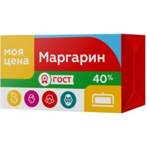 Маргарин Моя Цена Сливочный 40% 180г в магазине Магнит у дома - цена ...