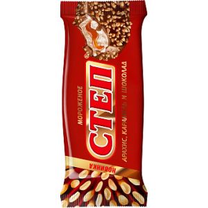 Мороженое Степ эскимо арахис карамель шоколад 65 г в магазине Красное и ...